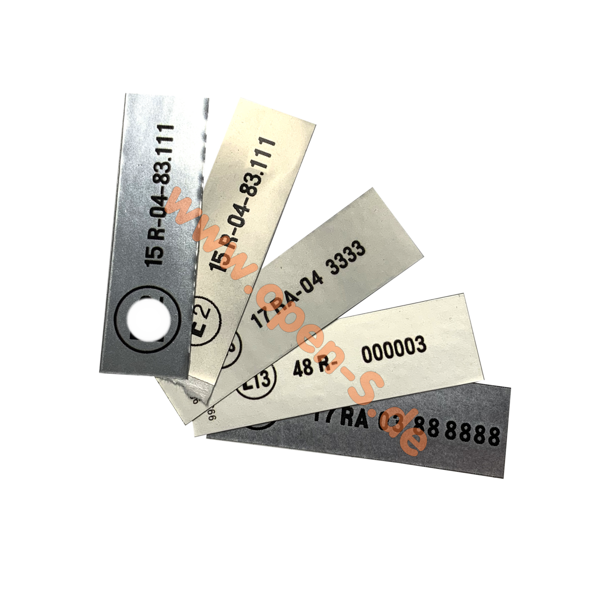 ALL - ECE Regulation - E standard - Aluminium foil - small size - Cus ...